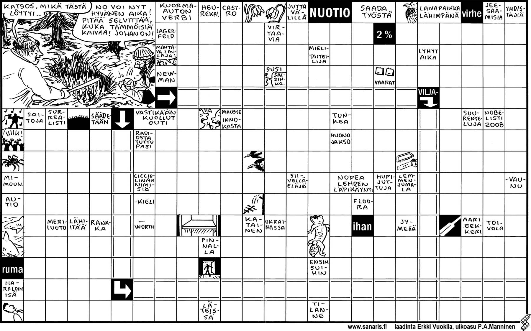 Sanaristikot.net - Ristikkoarkisto - Uusimmat